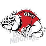 RUNNING_BULLDOG.jpg Custom Car Magnet - Logo Magnet